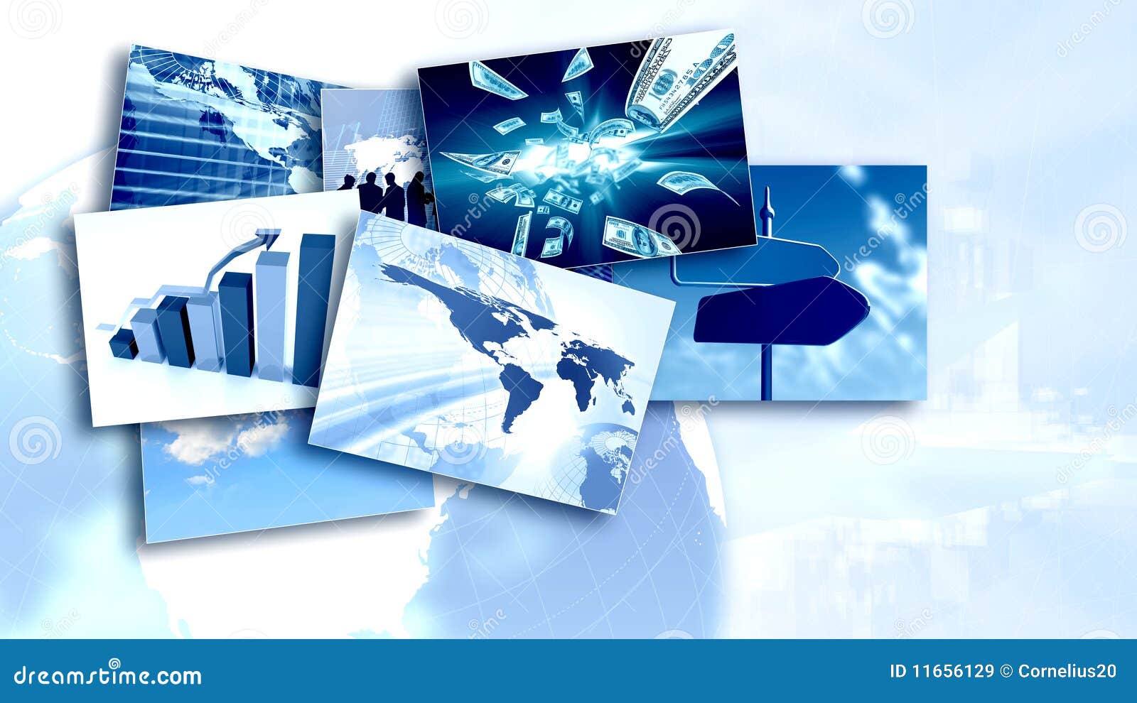 Business collage stock illustration. Illustration of economic - 11656129