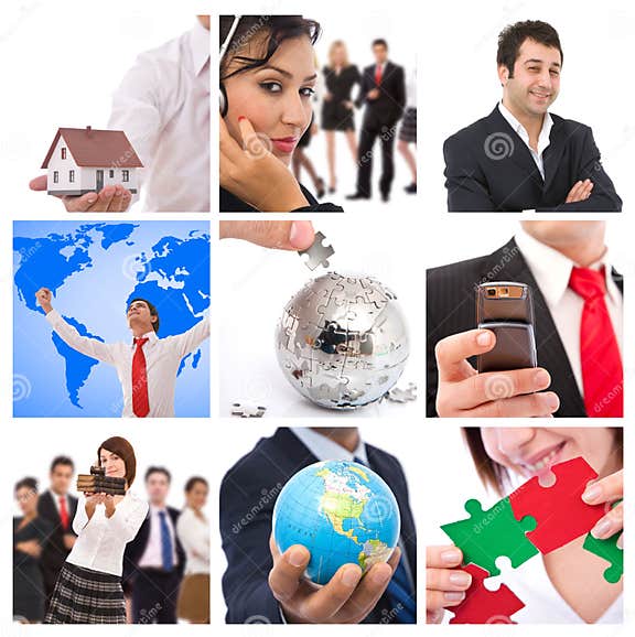 Business collage stock image. Image of partnership, service - 13069157