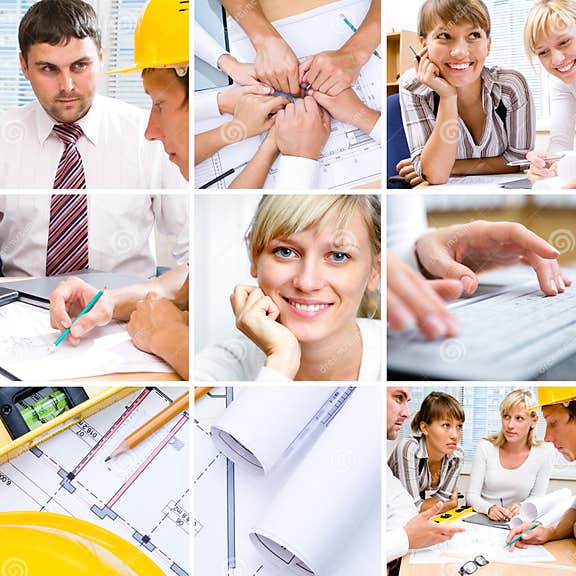 Business collage stock image. Image of drawings, communication - 16528785