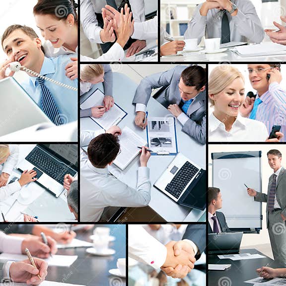 Business collage stock photo. Image of handshake, collar - 18342050