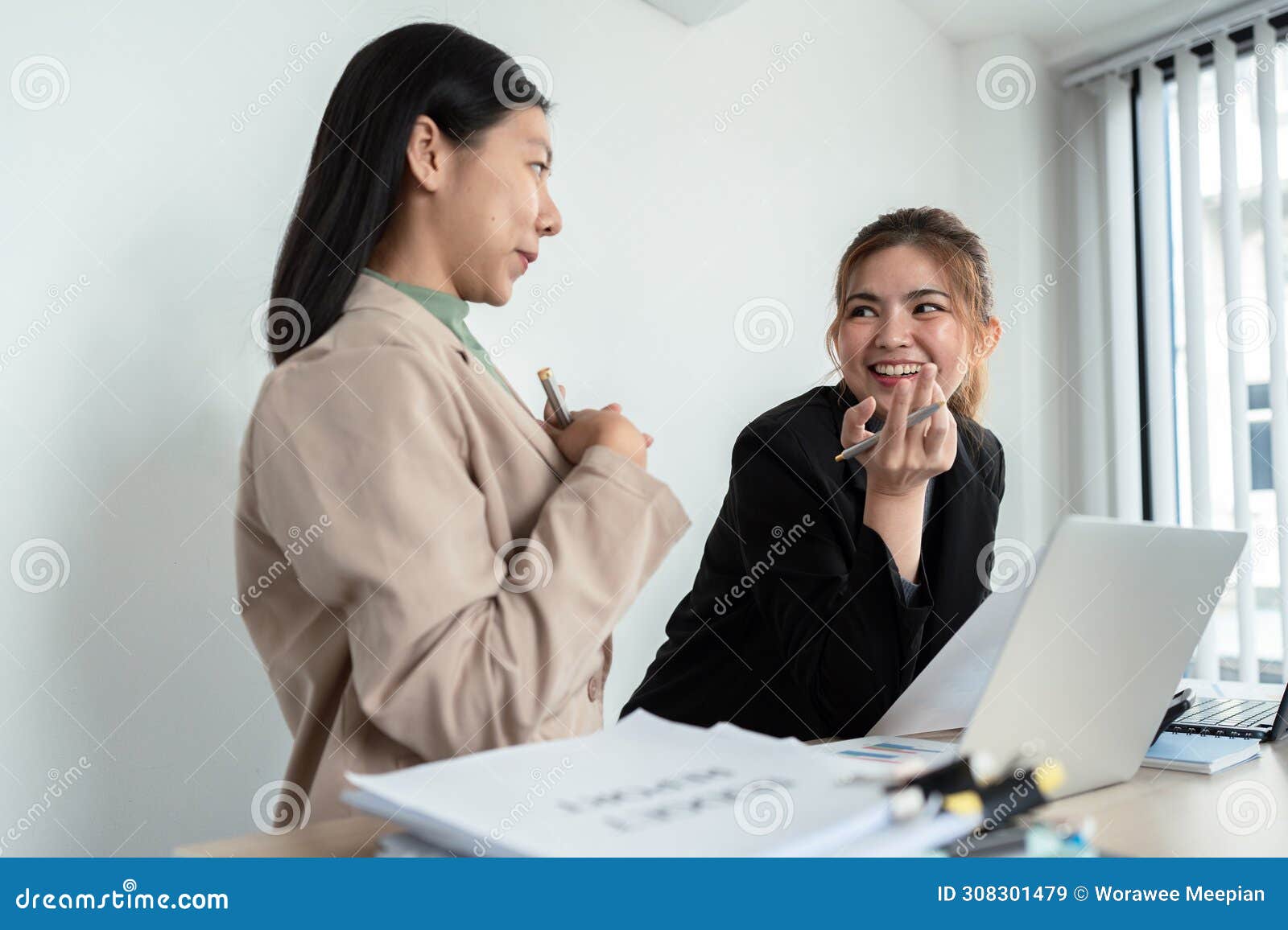 Business Collage Collaboration Discussing Working Analyzing with ...