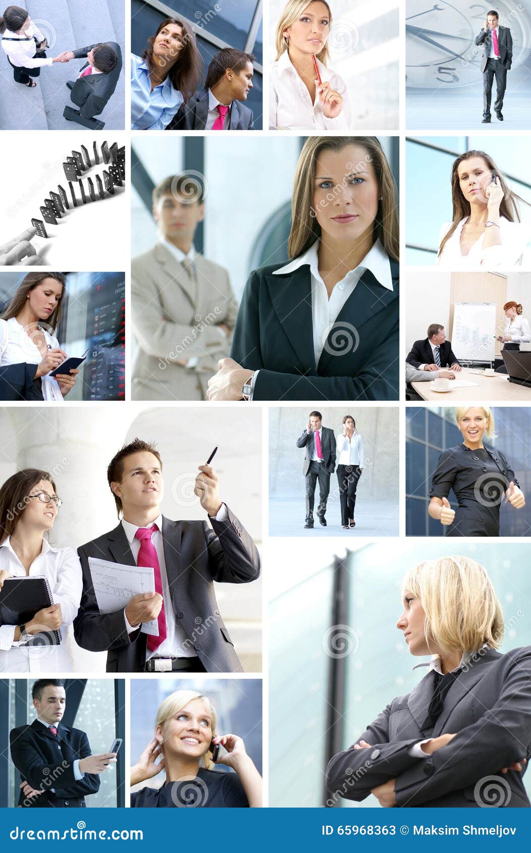 Business Collage Made of Business Pictures Stock Image - Image of ...