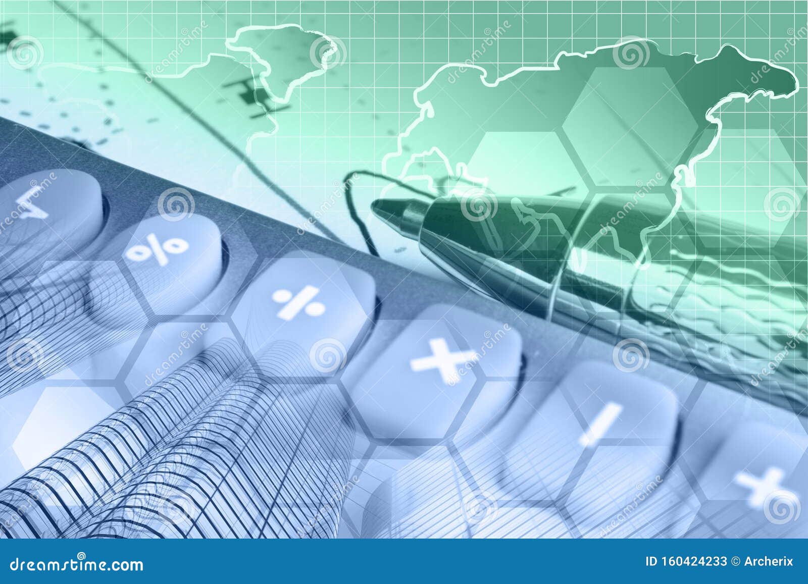 Map, graph and buildings stock image. Image of business - 160424233