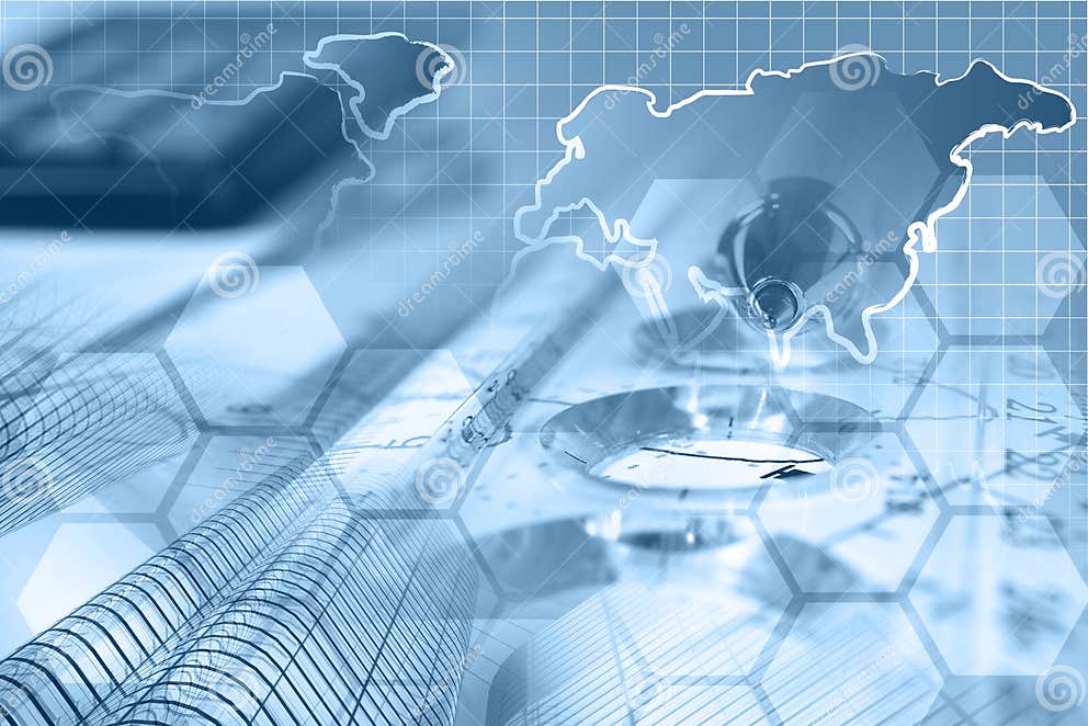 Map, graph and buildings stock image. Image of background - 157628563