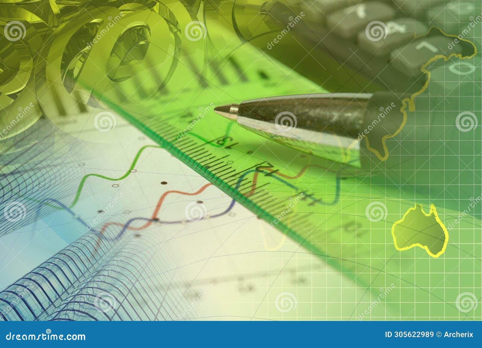 Business collage stock image. Image of office, research - 305622989