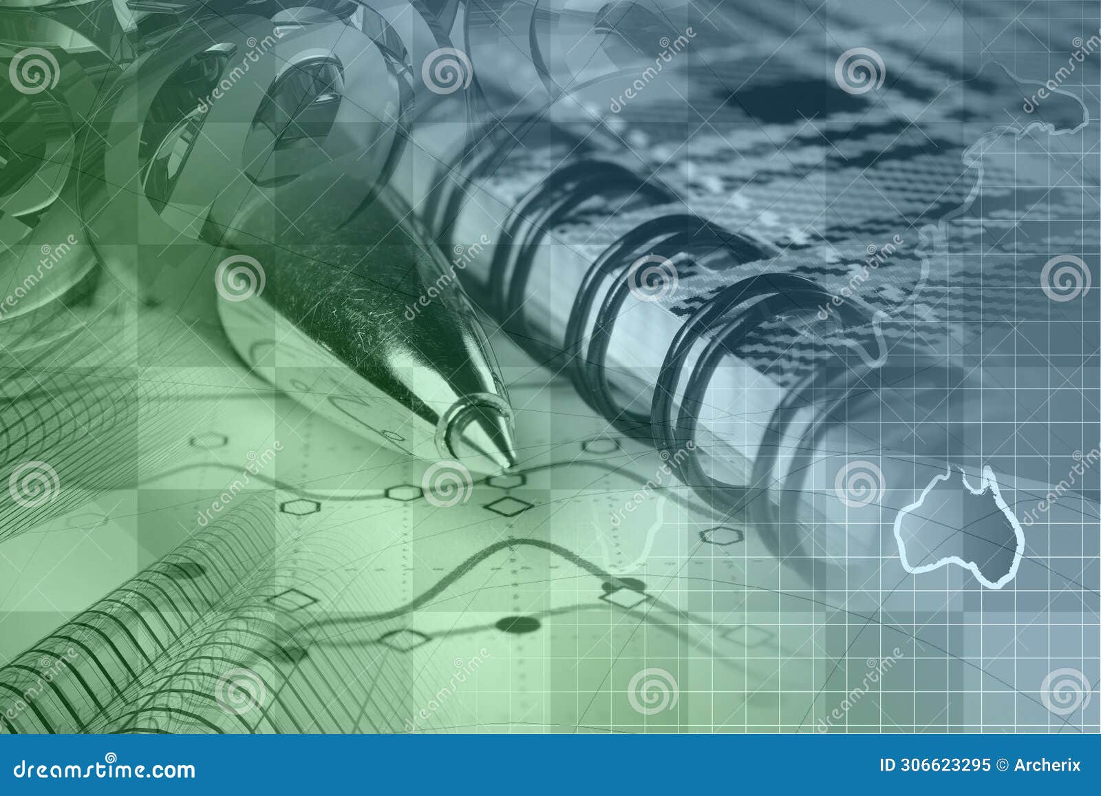 Business collage stock image. Image of analysis, data - 306623295