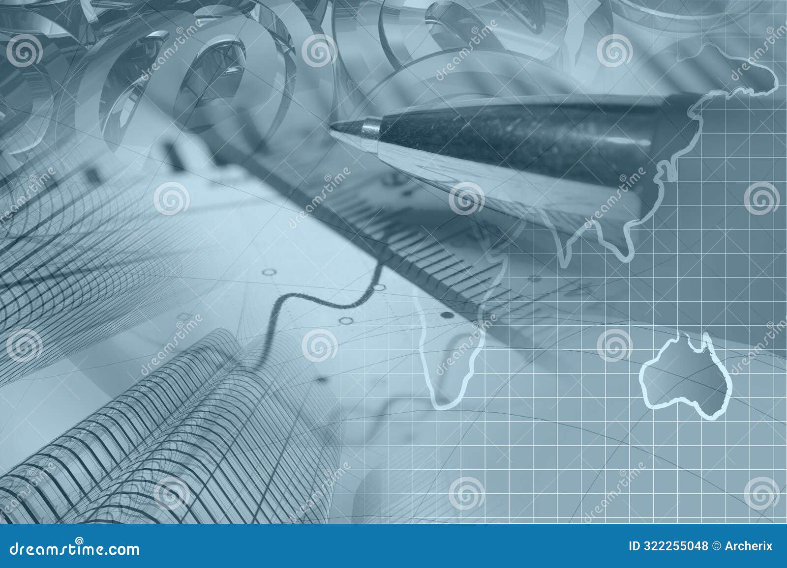 Business collage stock photo. Image of graph, connect - 322255048