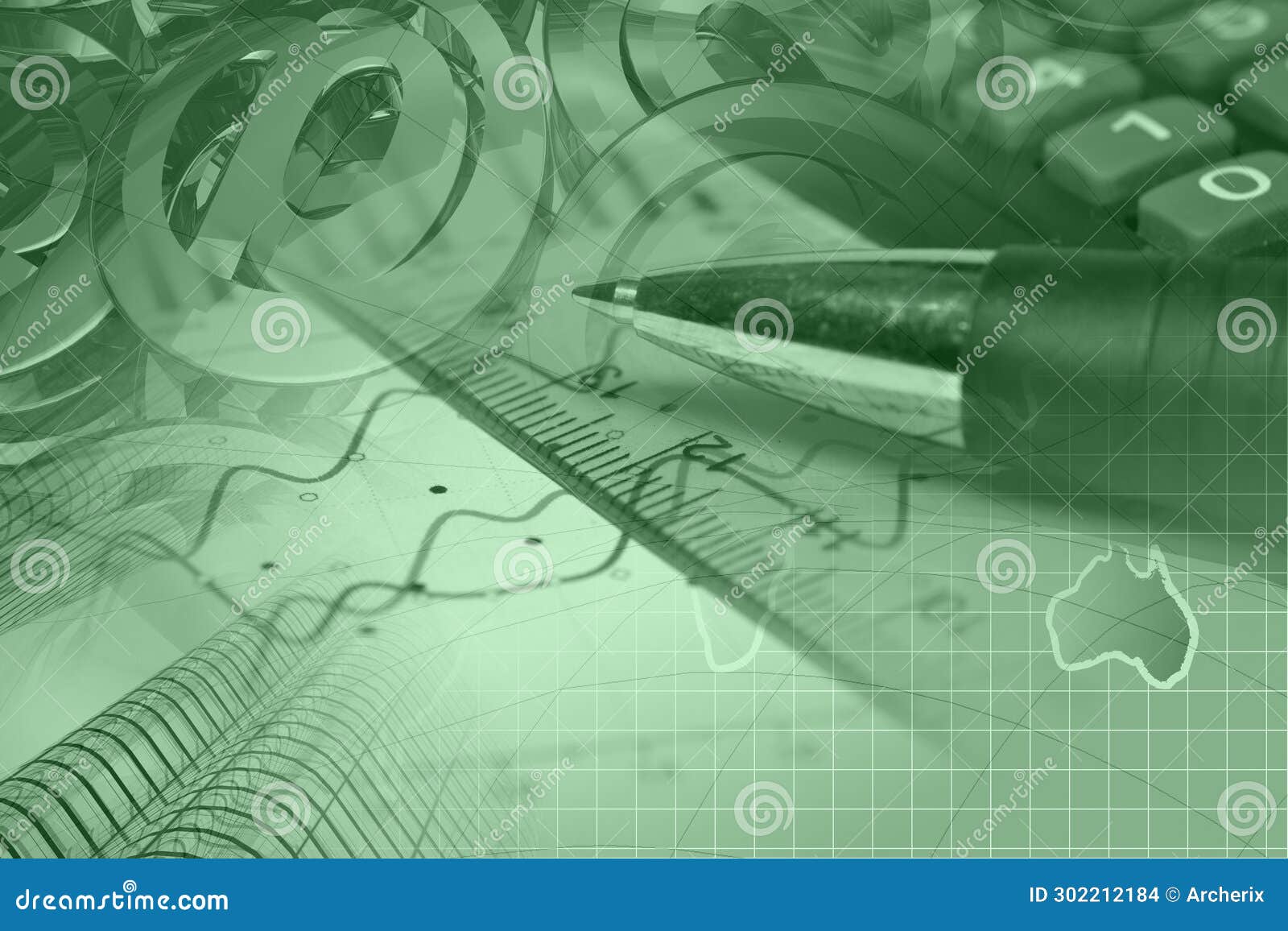 Business collage stock photo. Image of graph, finance - 302212184