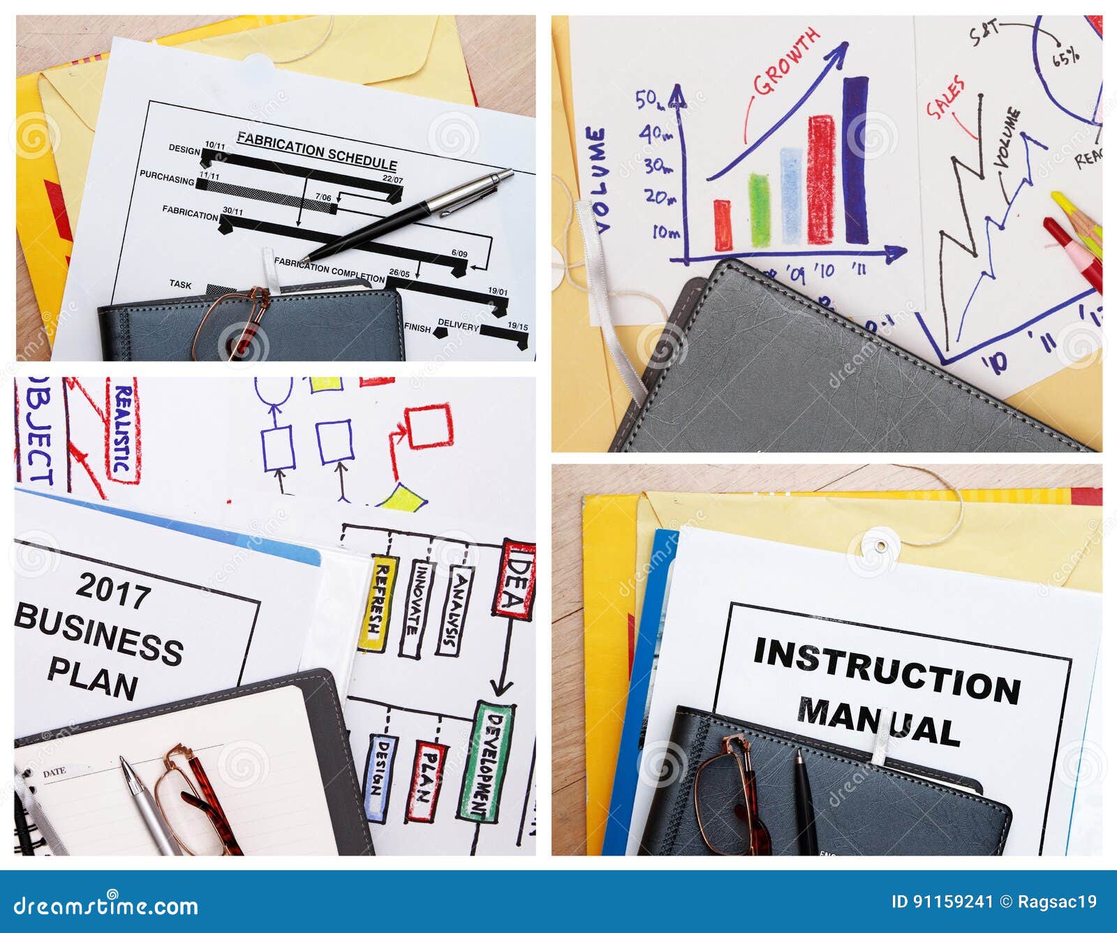 Business collage stock image. Image of sketch, flow, ideas - 91159241