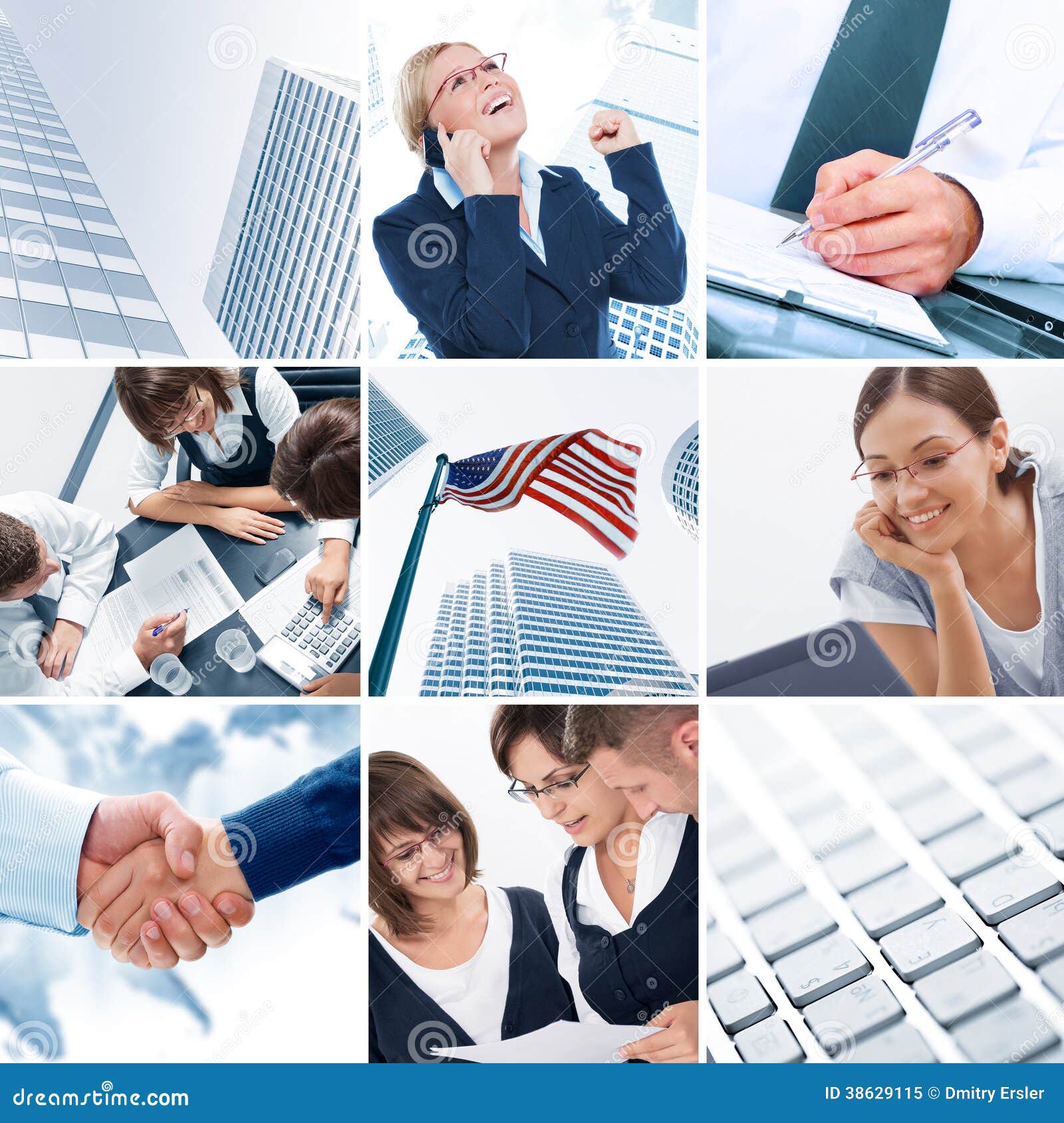 Business collage stock image. Image of businesswoman - 38629115