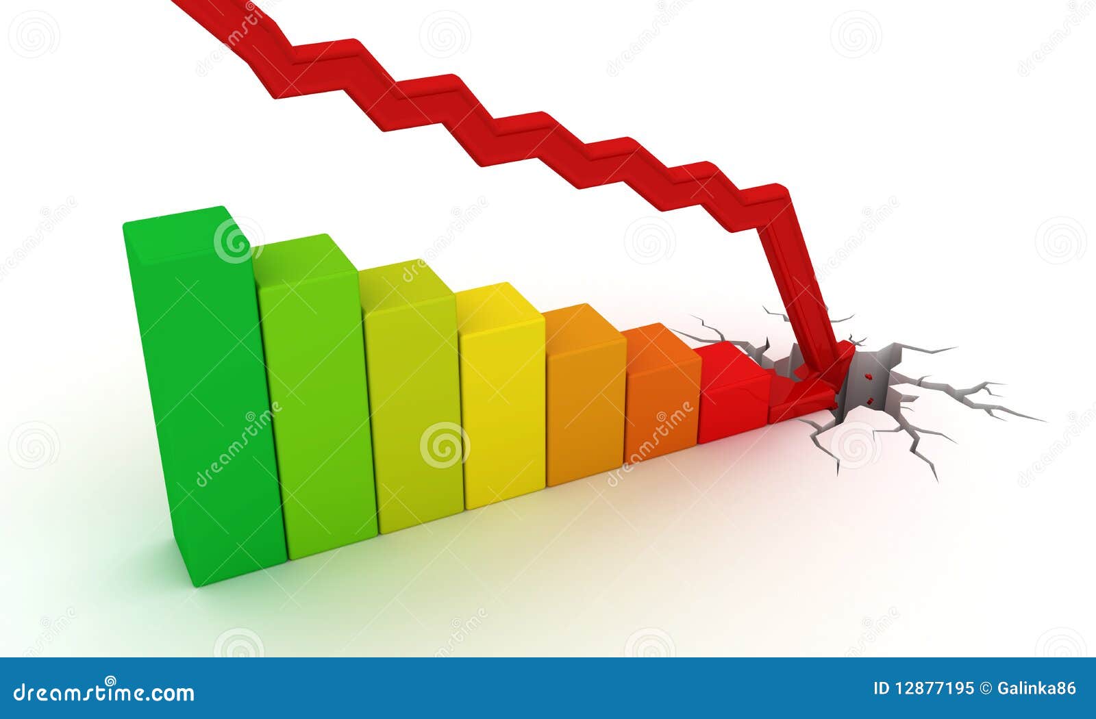 Business collapse stock illustration. Illustration of data - 12877195