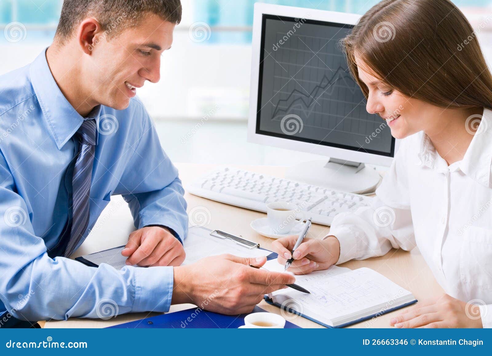 Business colleague stock photo. Image of female, business - 26663346