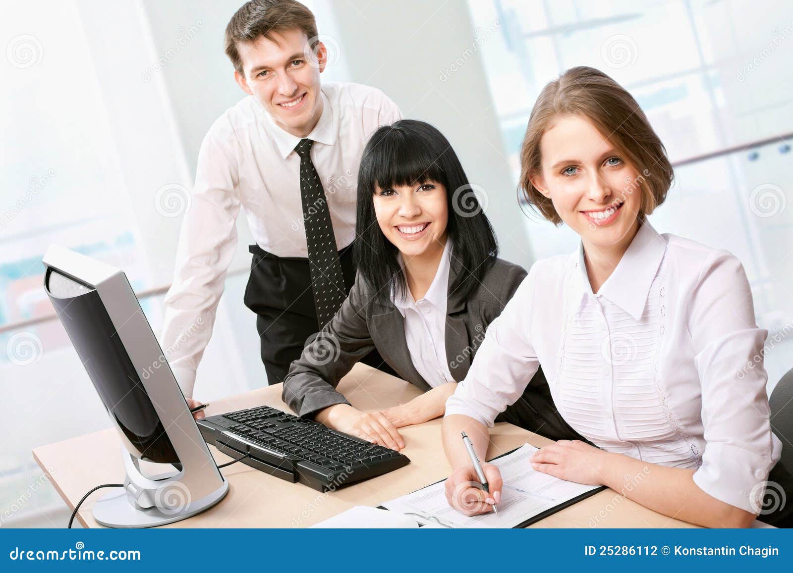 Business colleagues stock photo. Image of male, indoors - 25286112
