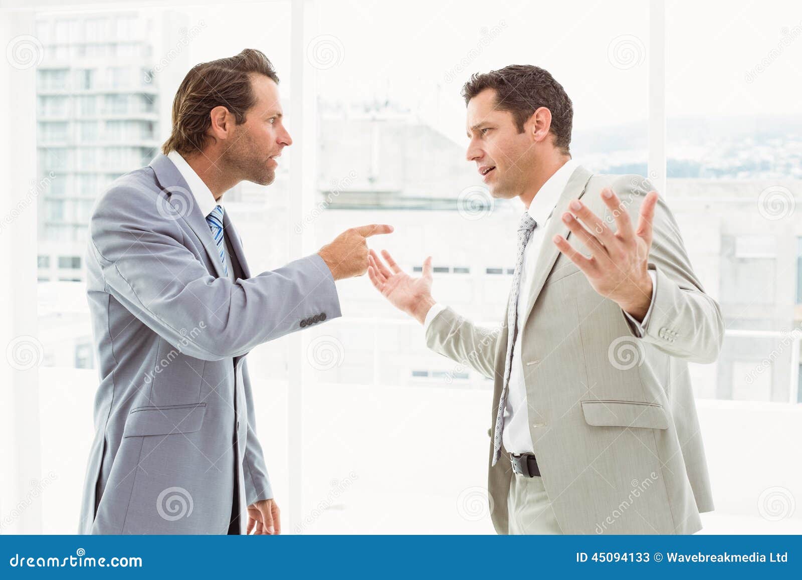 Business Colleagues in Argument at Office Stock Image - Image of ...