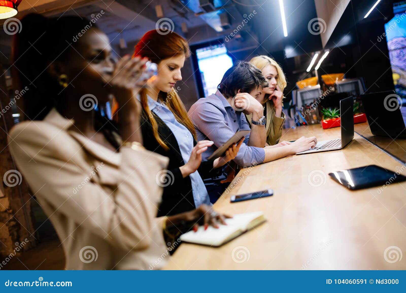 Business Colleagues Bonding in Pub Stock Image - Image of enjoyment ...