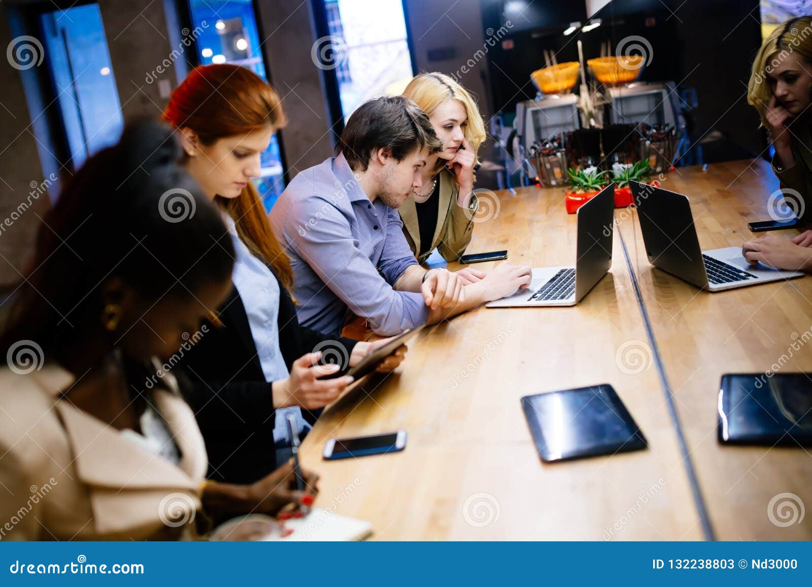 Business Colleagues Bonding in Pub Stock Image - Image of internet ...