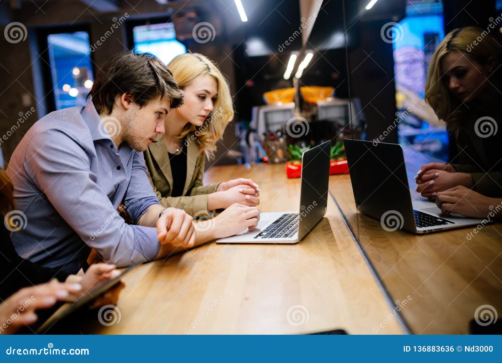 Business Colleagues Bonding in Pub Stock Photo - Image of concept ...