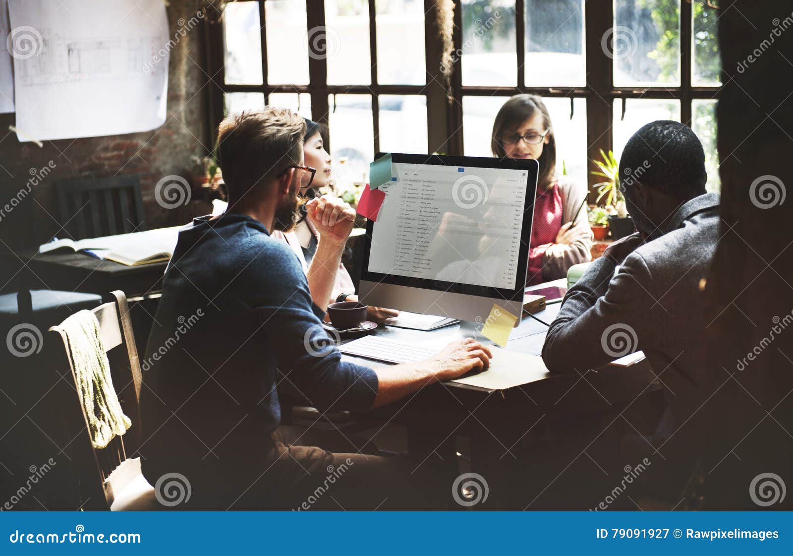 Business Colleagues Conference Teamwork Ideas Concept Stock Image ...