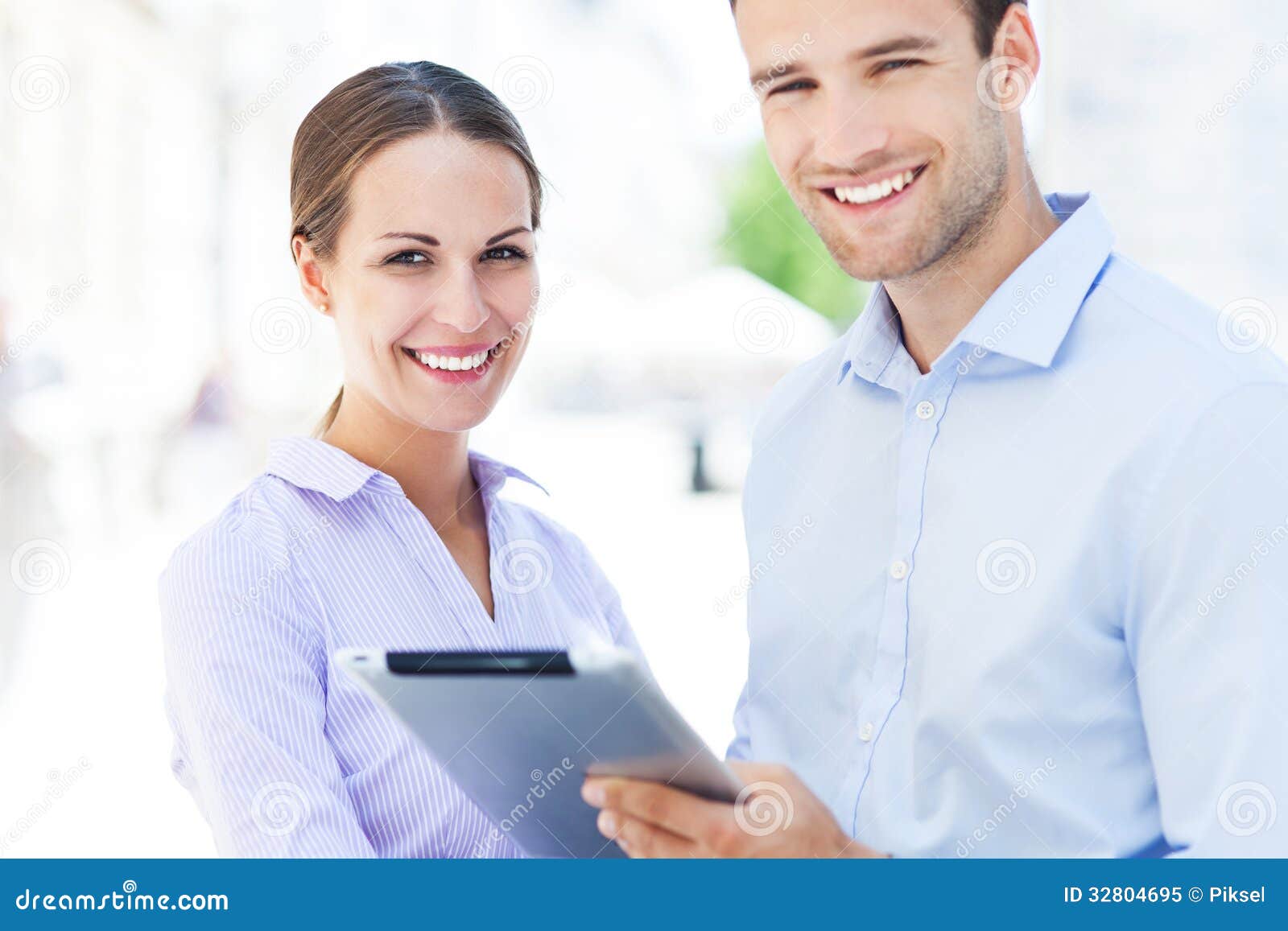 Business Colleagues with Digital Tablet Stock Image - Image of ...