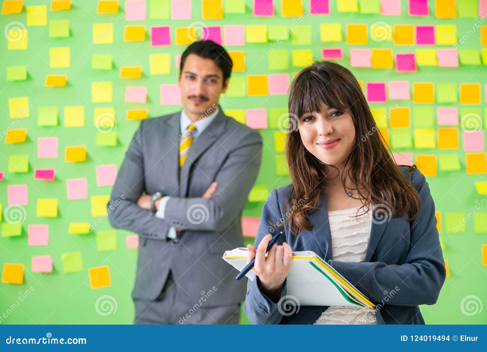 The Business Colleagues Discussing Future Priorities Stock Photo ...
