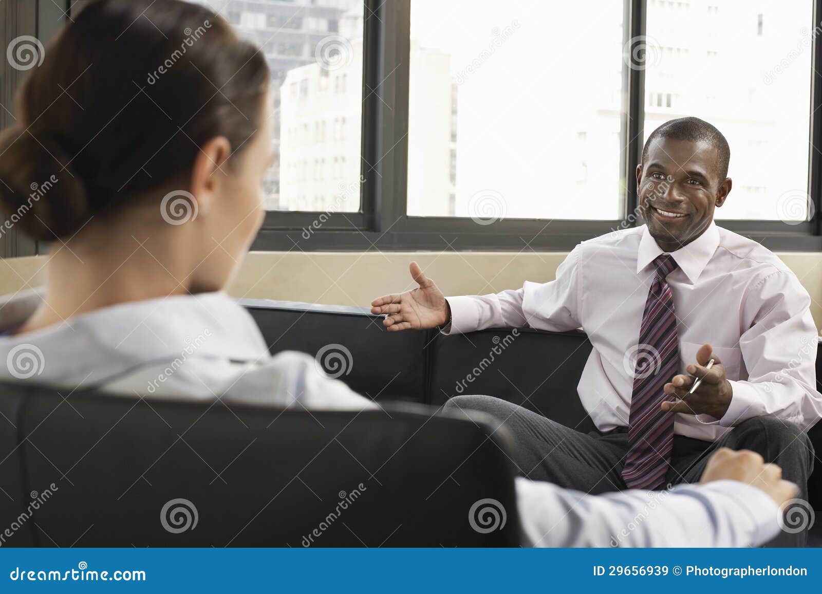 Business Colleagues in Discussion Stock Image - Image of colleague ...