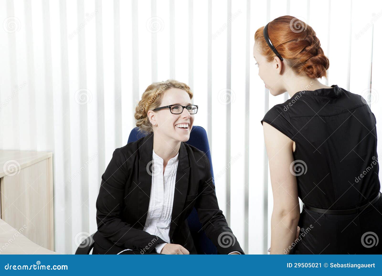 Business Colleagues Having a Chat Stock Image - Image of ladies ...