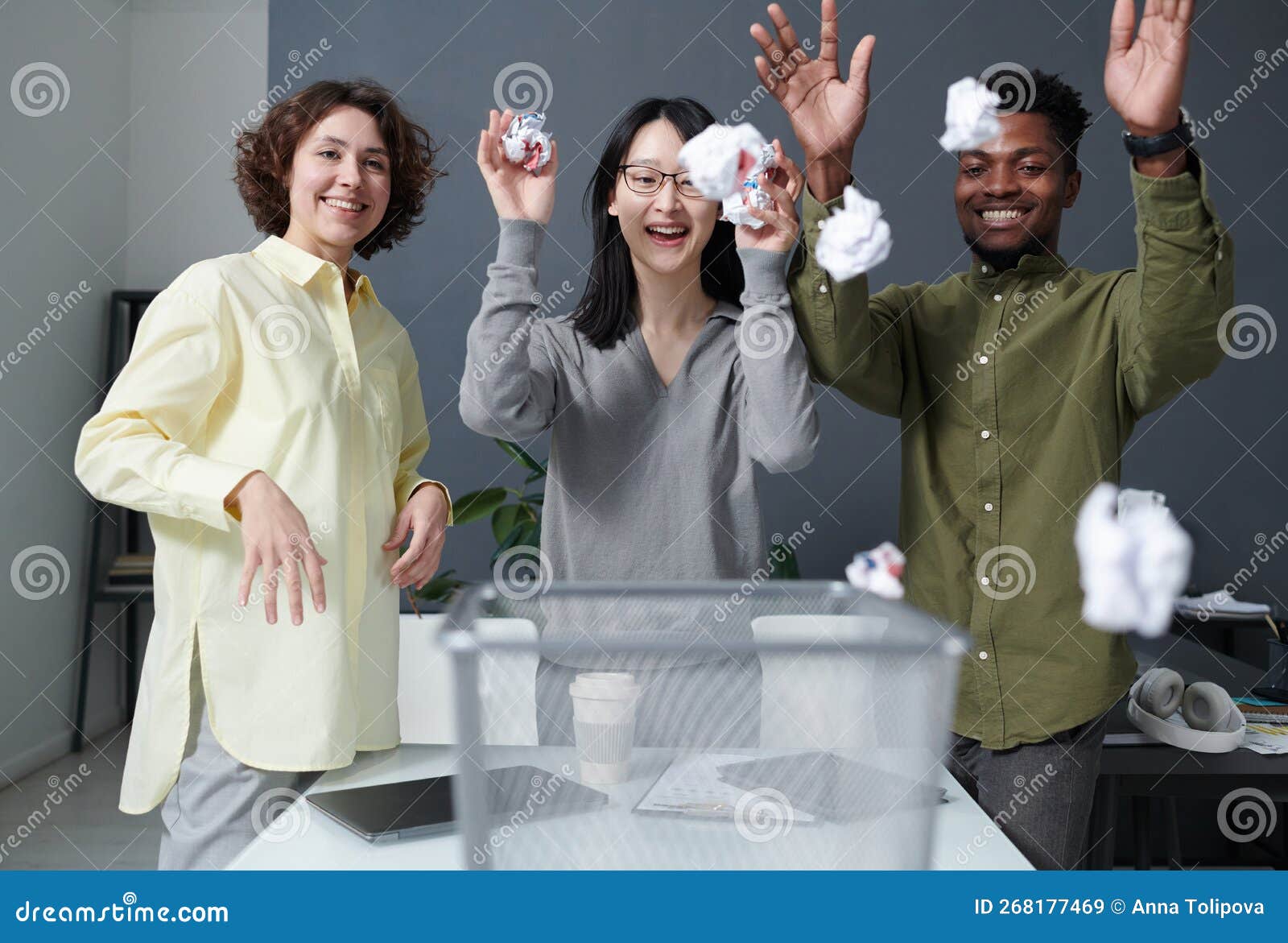 Business Colleagues Having Fun after Work Stock Image - Image of play ...