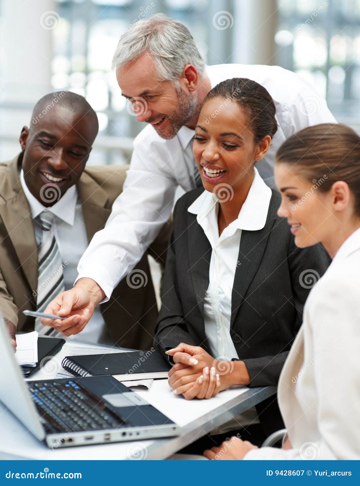 Business Colleagues Having Fun while Working Stock Image - Image of ...