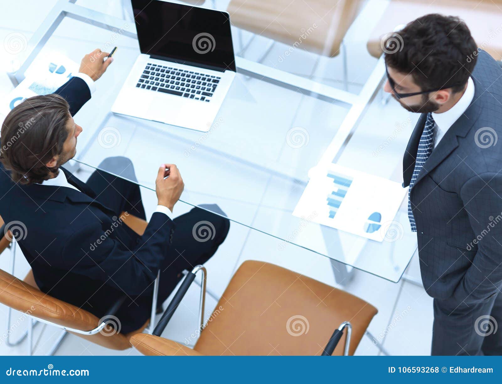 Business Colleagues in Office Stock Photo - Image of ideas ...