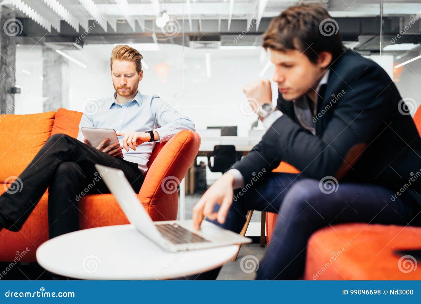 Business Colleagues Resting during Break Stock Photo - Image of ...