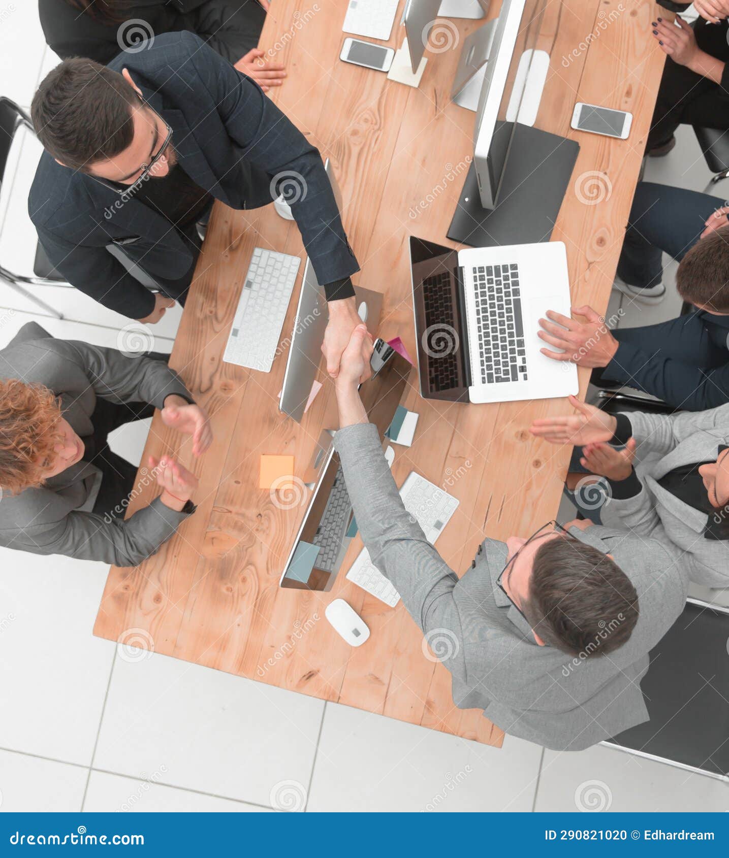 Business Colleagues Supporting Each Other with a Handshake Stock Photo ...