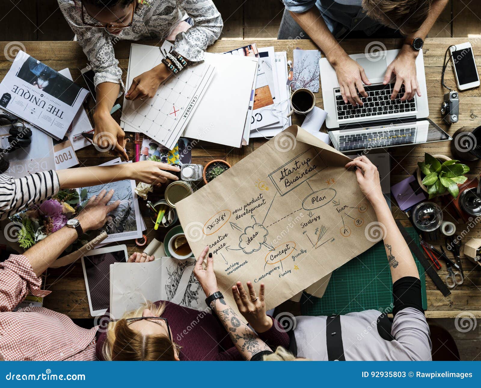 Business Colleagues Together Teamwork Working Office Stock Image ...