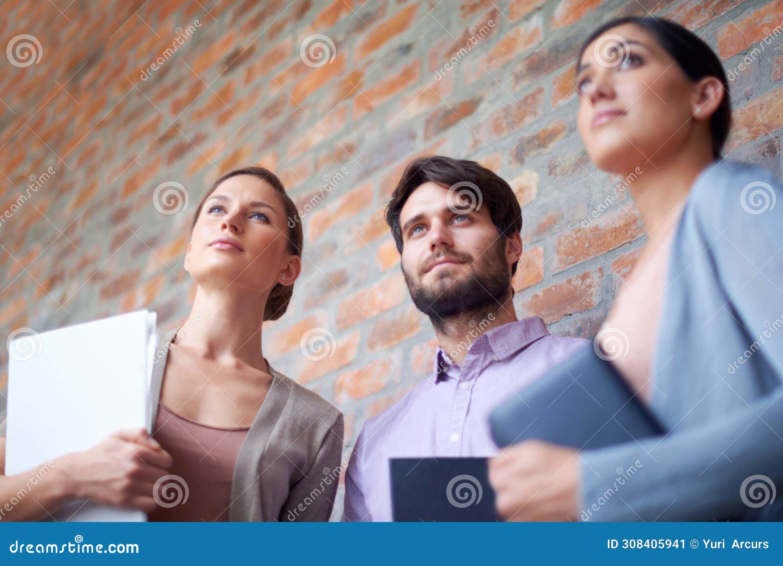 Business, Colleagues and Together while Thinking of Ideas for Work ...