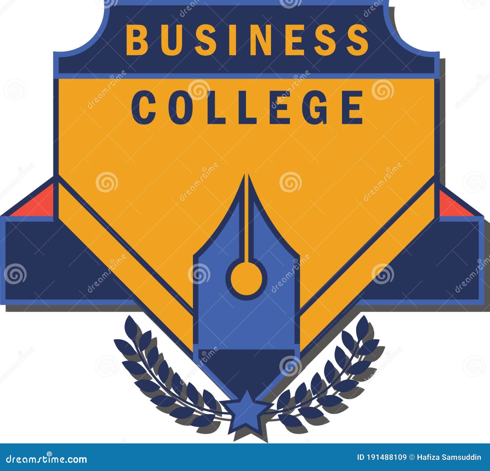 Business College Logo Element. Vector Illustration Decorative Design ...