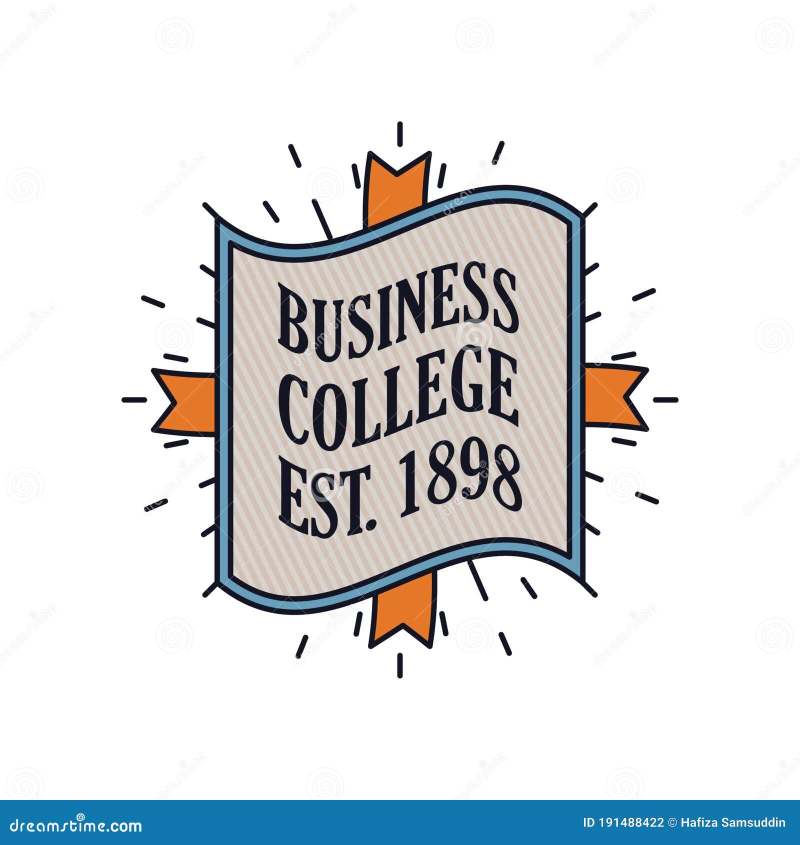 Business College Logo Element. Vector Illustration Decorative Design ...