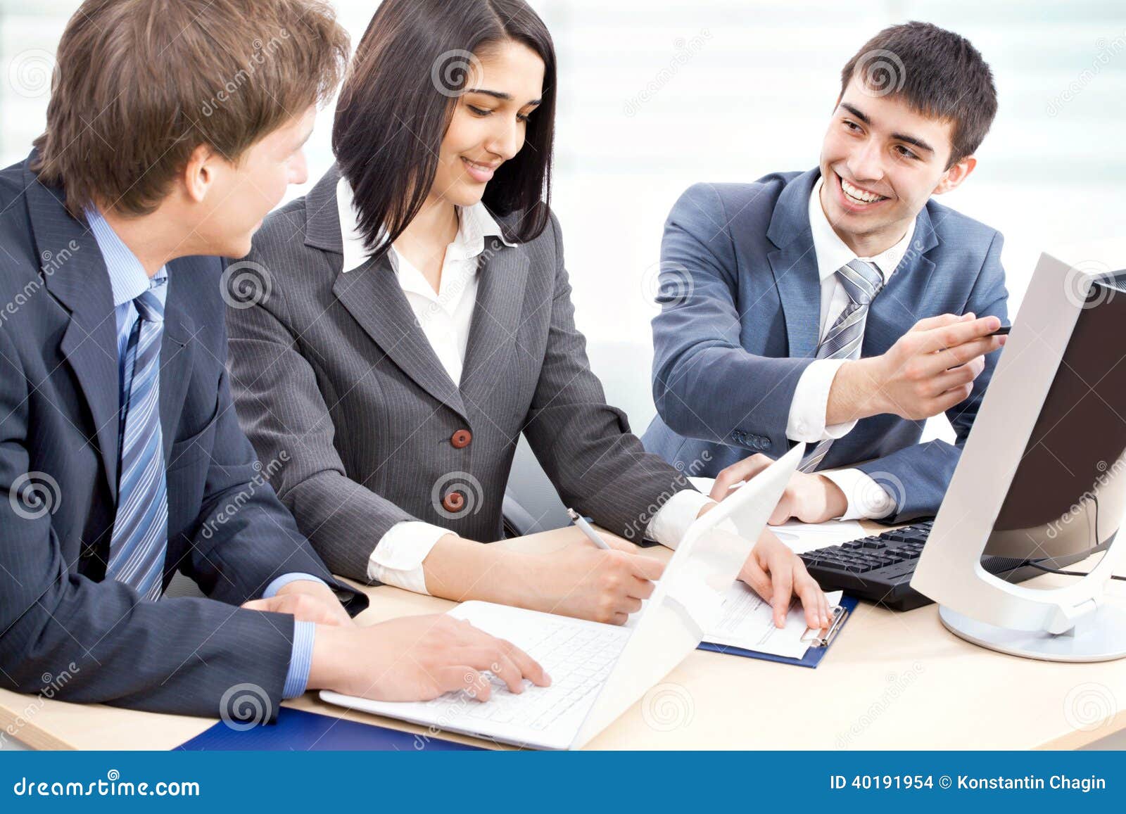 Business collegues stock photo. Image of achievement - 40191954