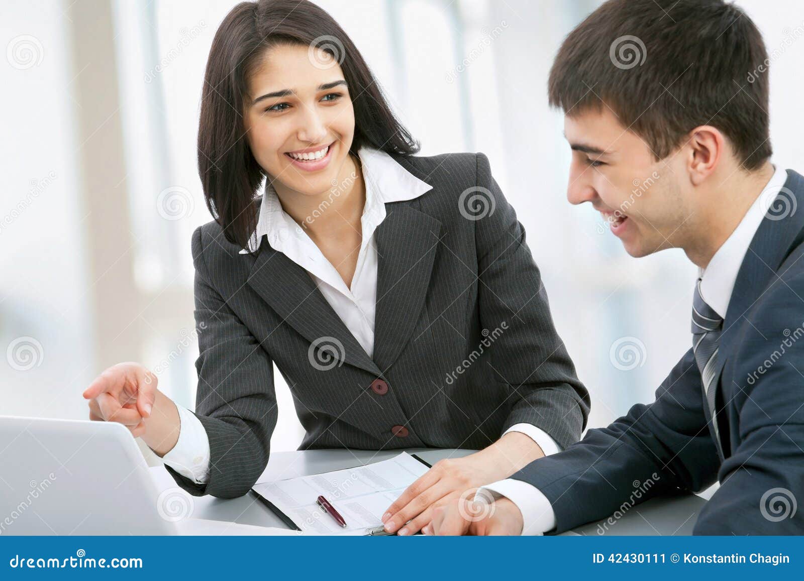 Business collegues stock image. Image of female, people - 42430111