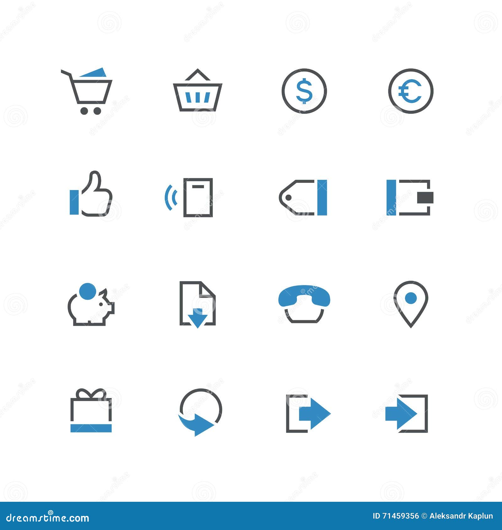 Business Colored New Icon Set 2 Stock Vector - Illustration of purchase ...