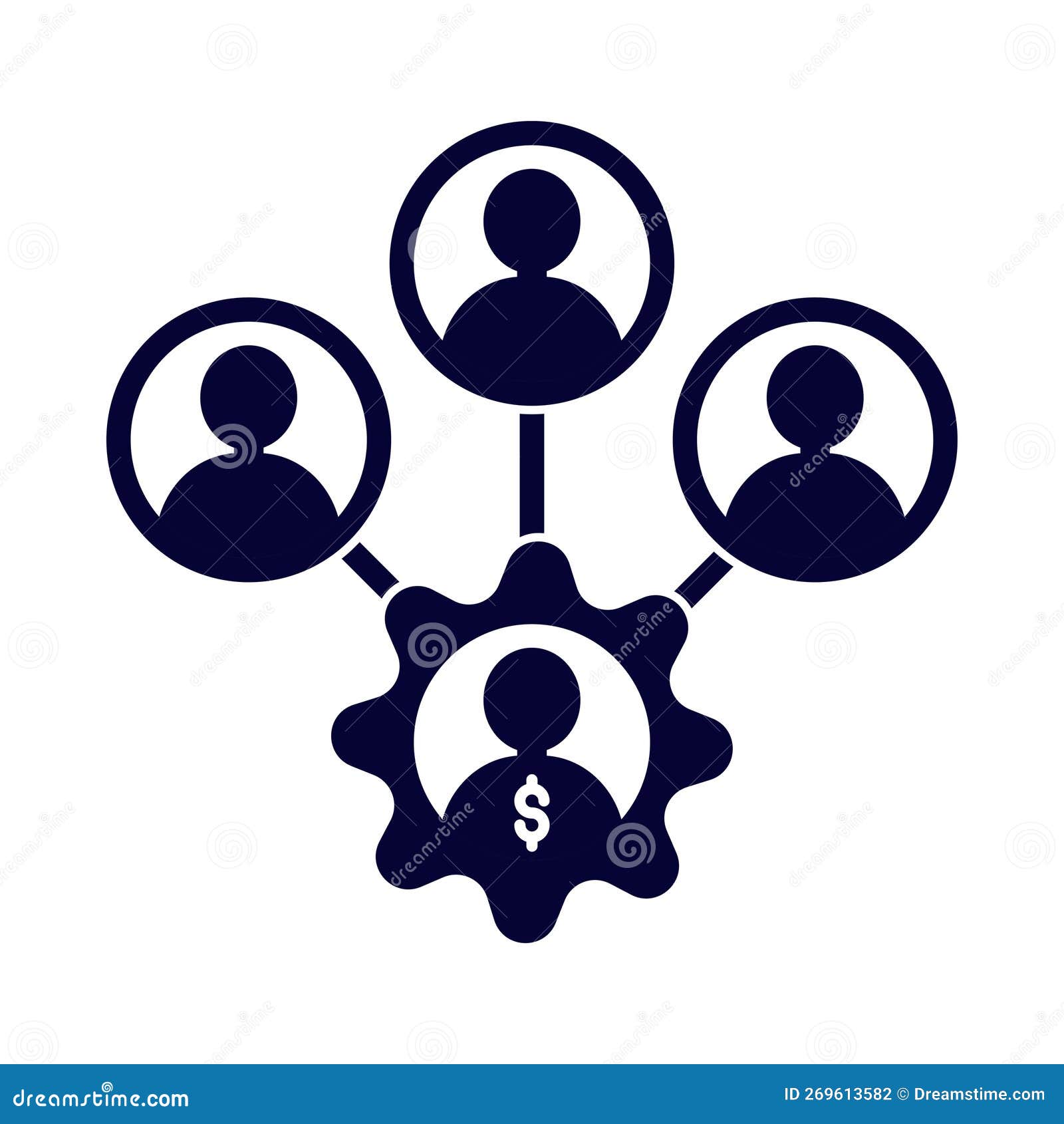 Business commission icon stock vector. Illustration of marketing ...