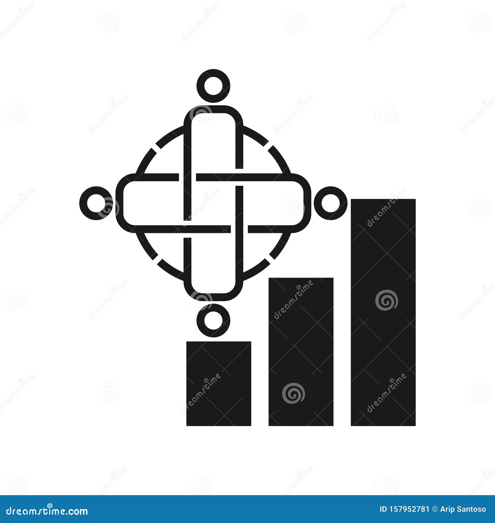 Business Commitment Black Icon, Vector Sign On Isolated Background ...