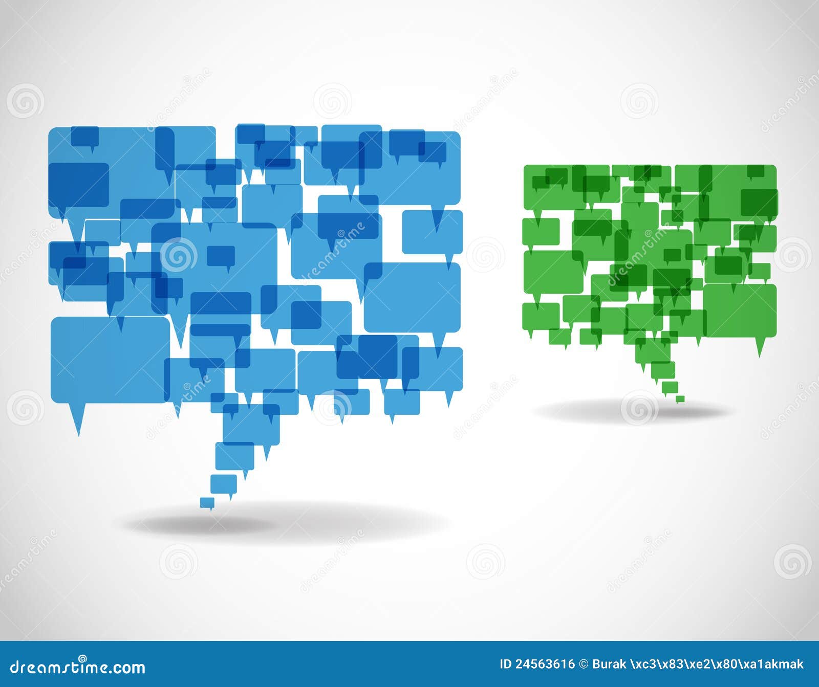 Business Communication Bubbles Stock Vector - Illustration of cloud ...