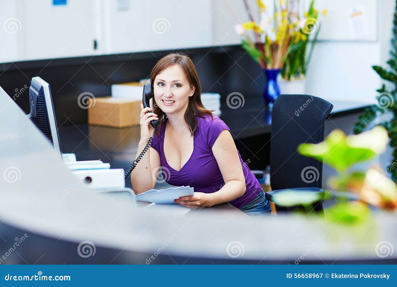 Business, Communication and Call Center Concept Stock Image - Image of ...