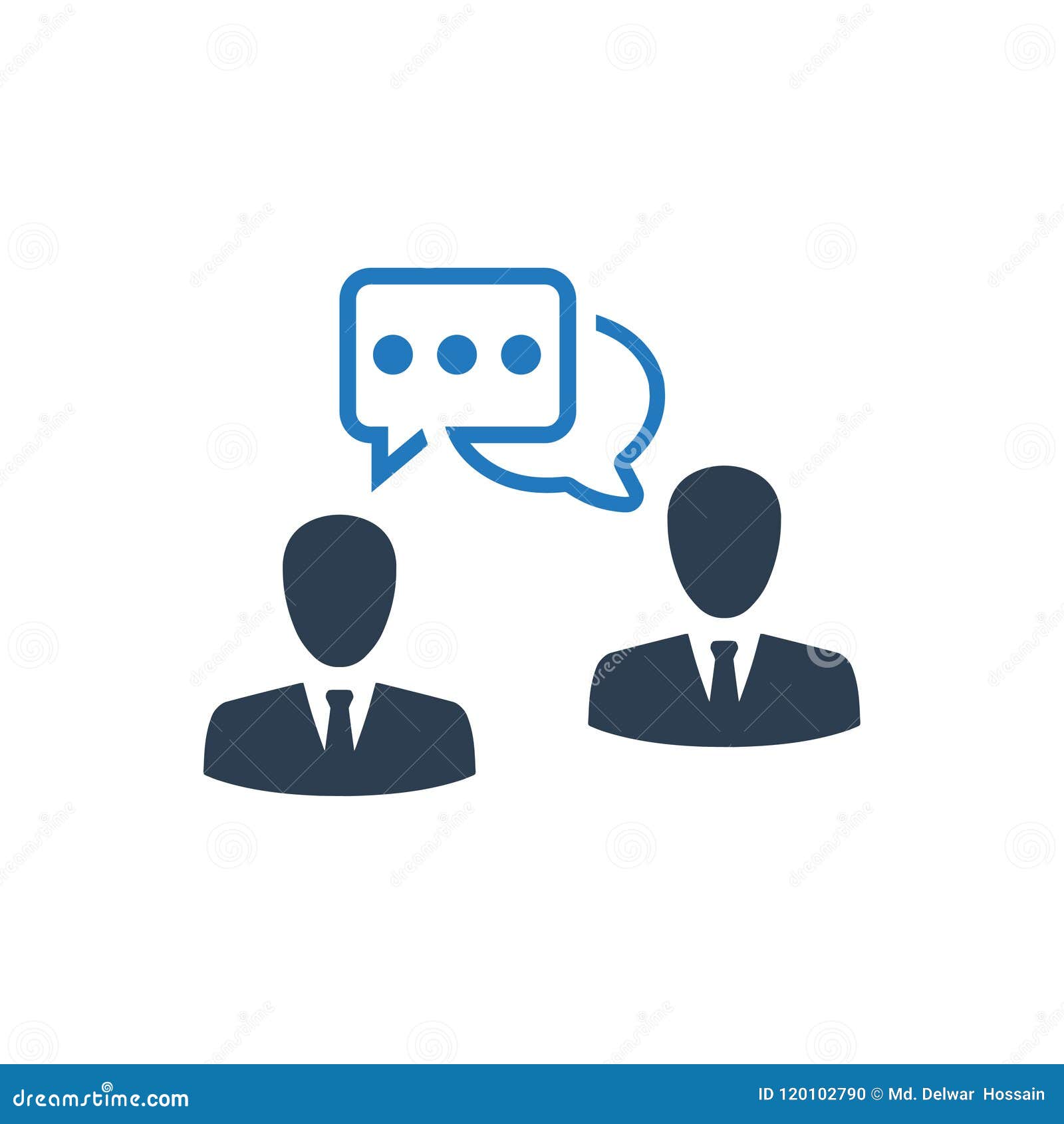 Business Communication Icon Stock Vector - Illustration of speak ...