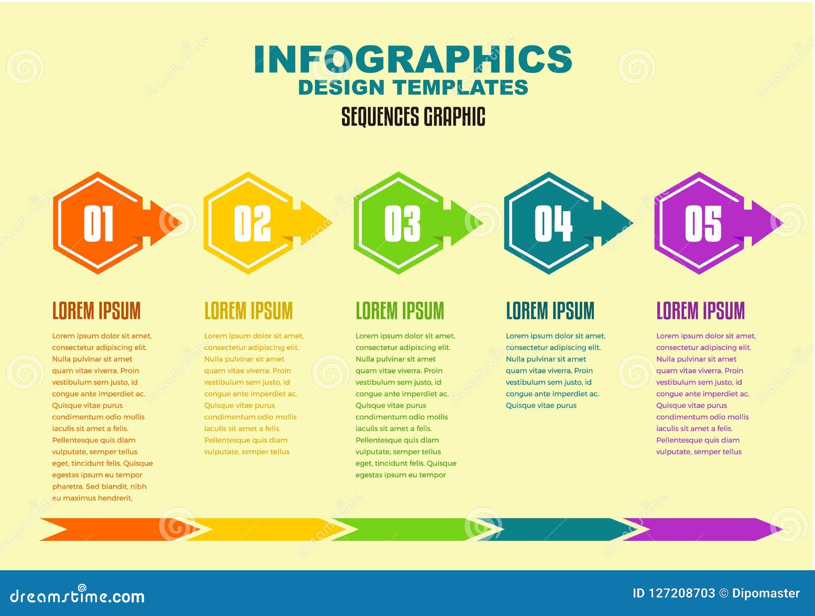 Business and Communication Infographic with Colorful Editable Vector ...