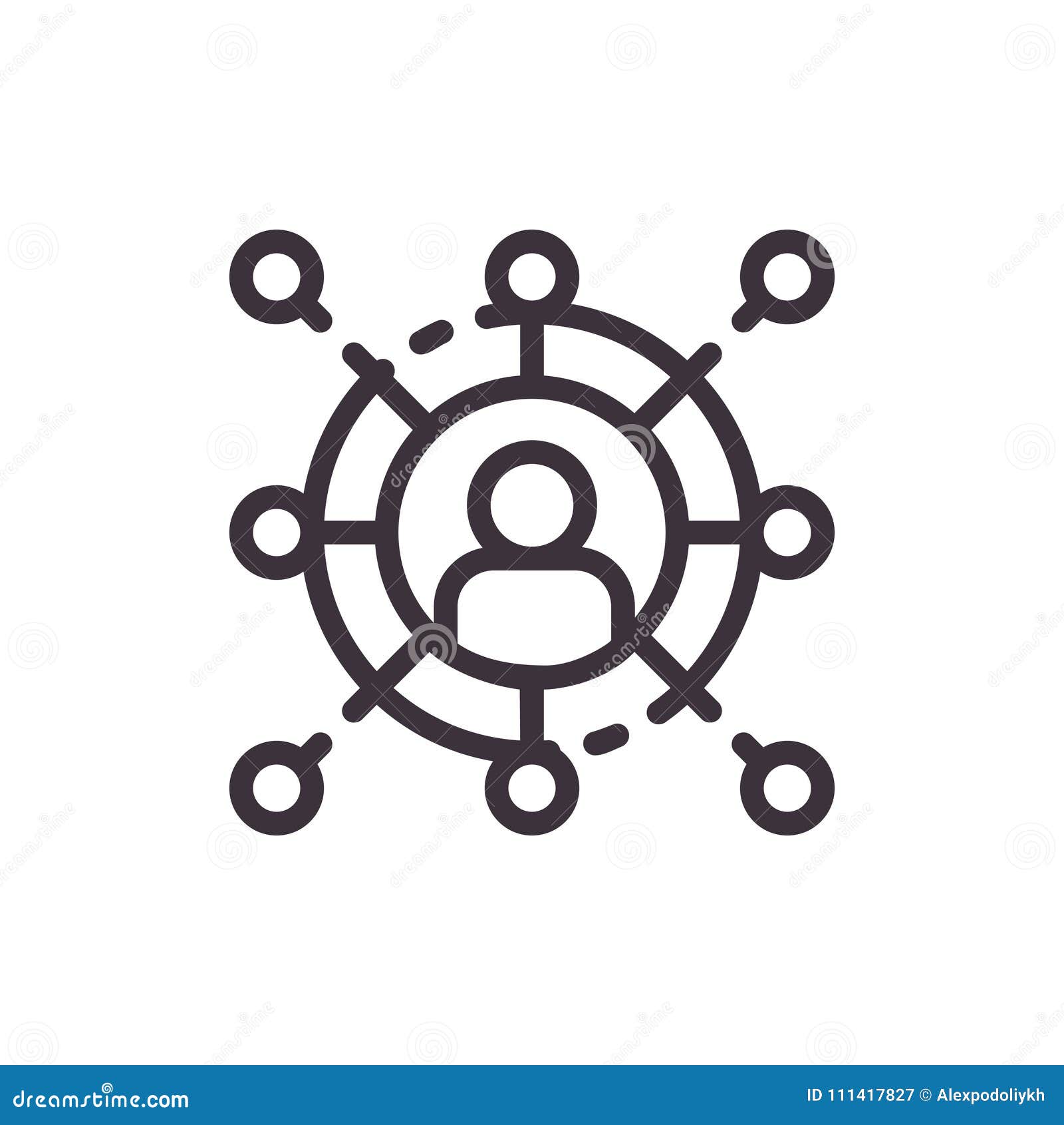 Business Communication and Networking Icon. Stock Vector - Illustration ...