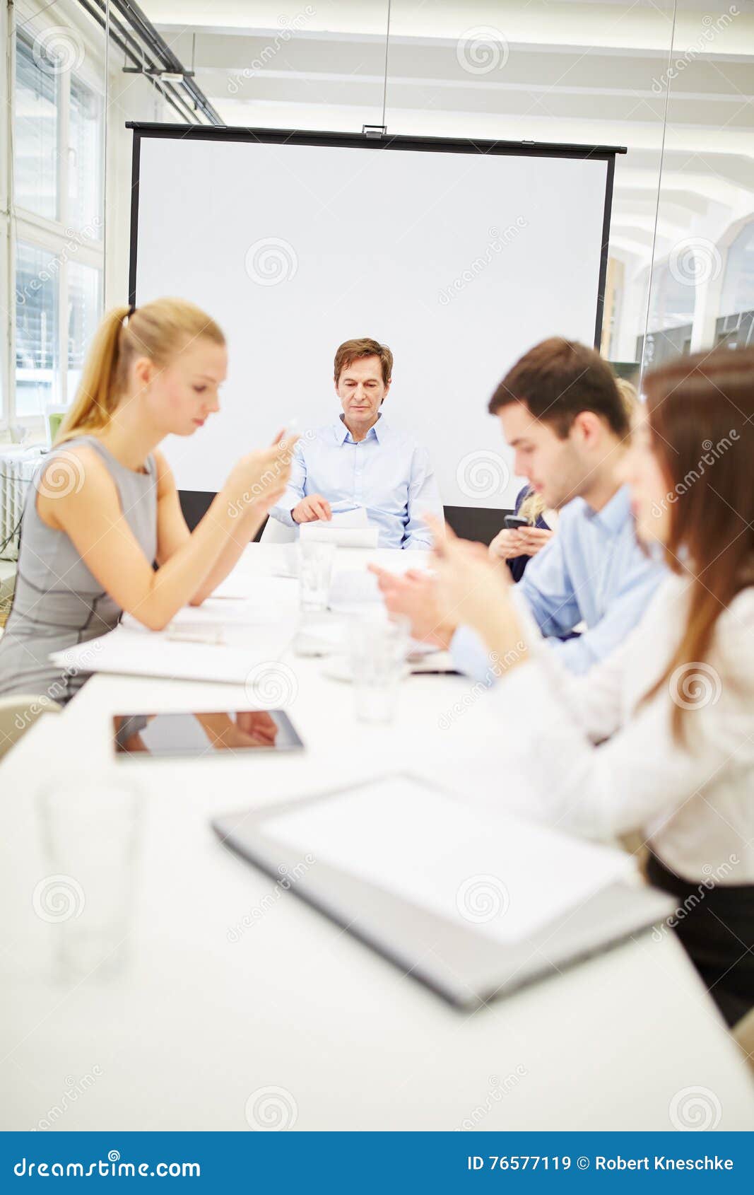 Business Communication through Smartphones Stock Image - Image of ...