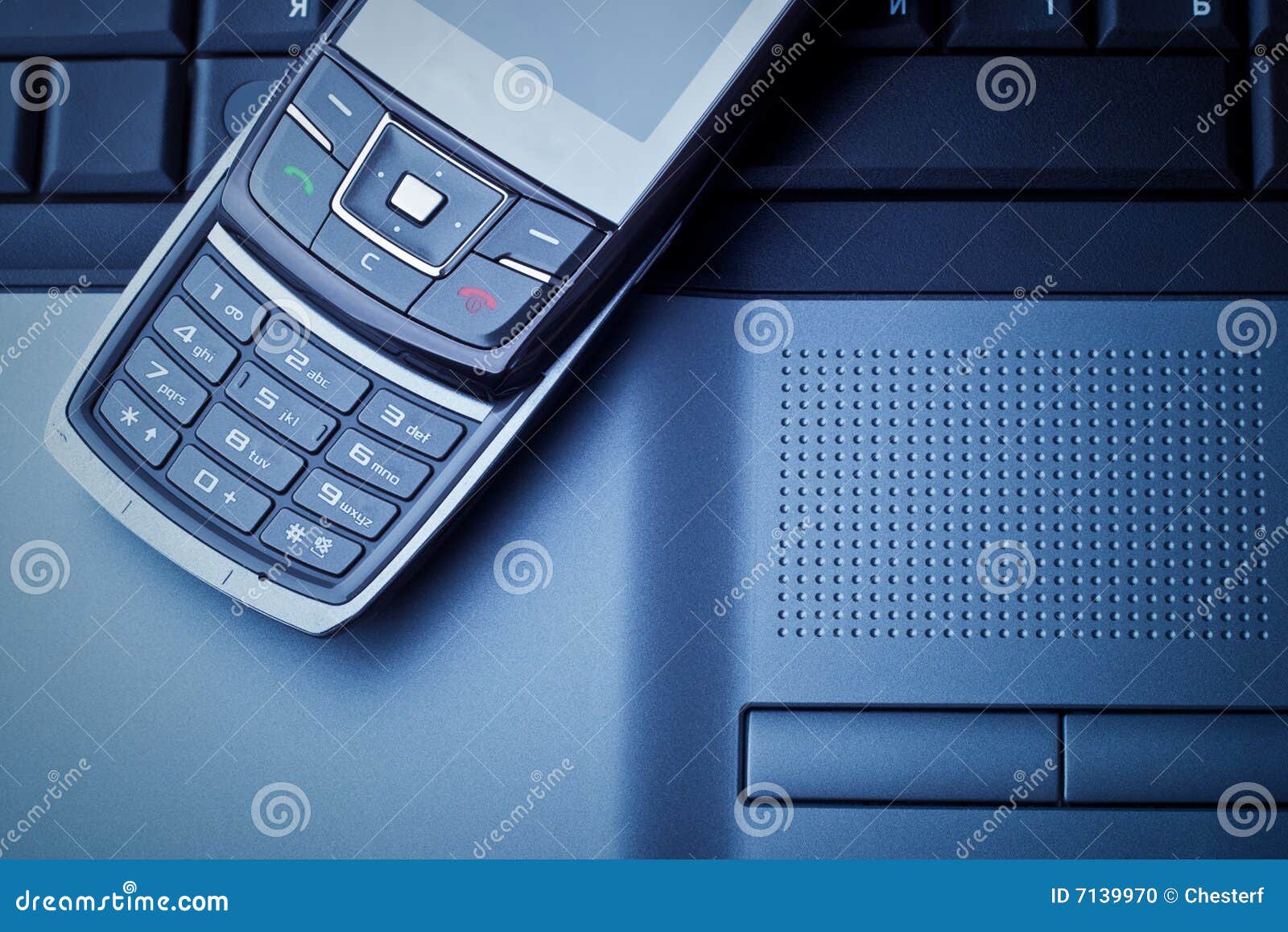 Business Communications Blue Toned Stock Photo - Image of business ...
