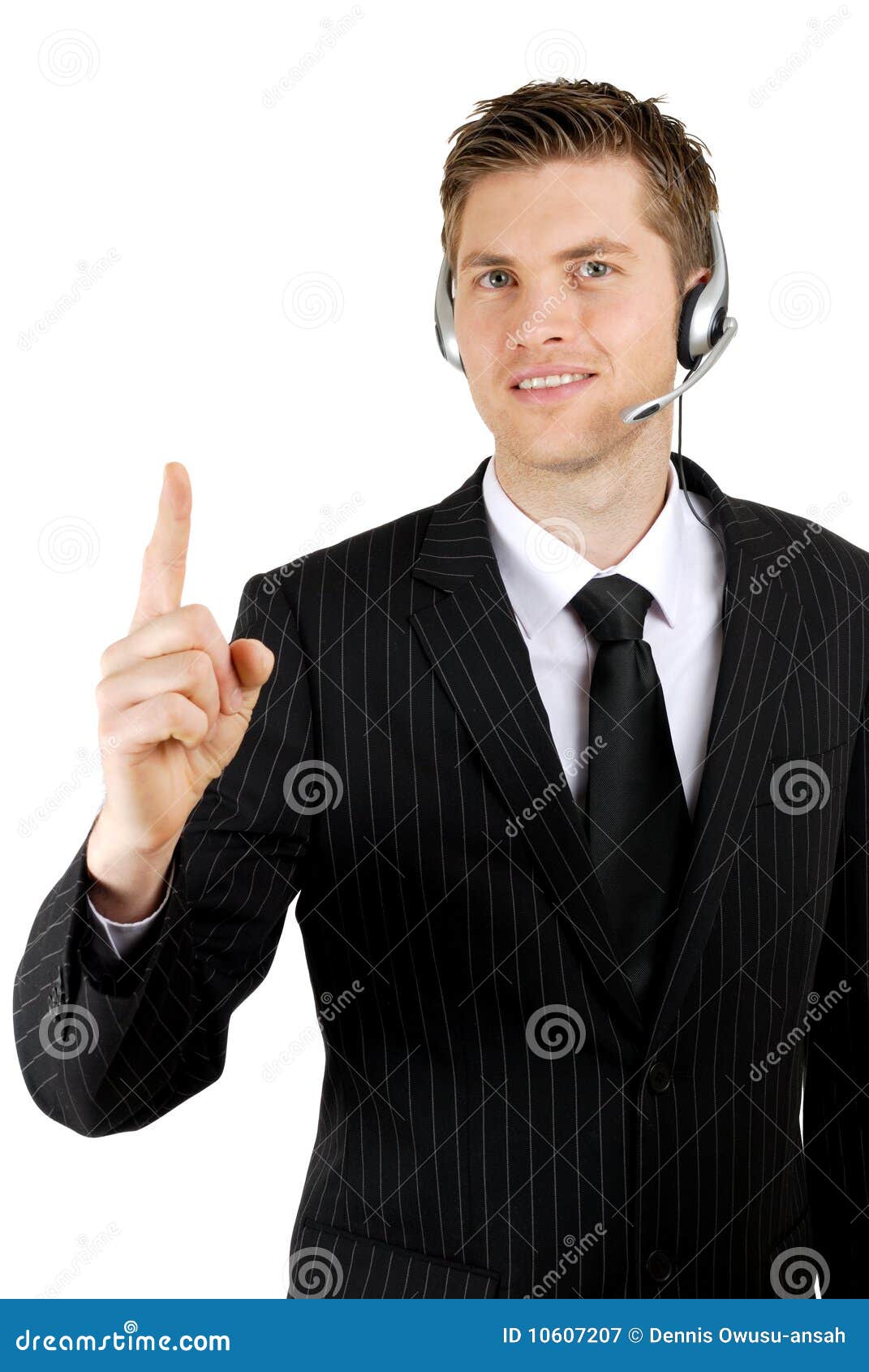 Business Communications Operator Stock Image - Image of call, finger ...
