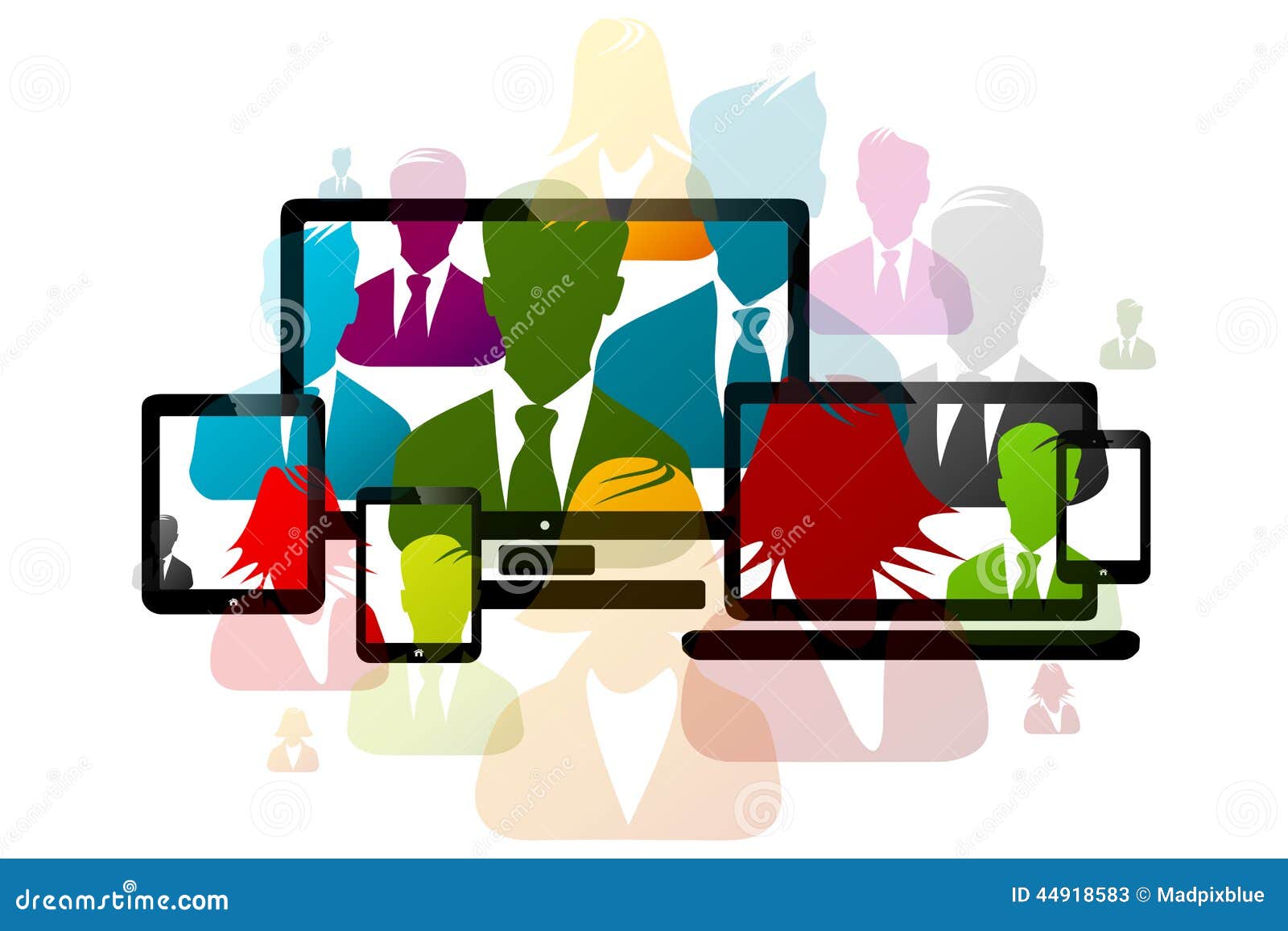 Business community stock vector. Illustration of network - 44918583