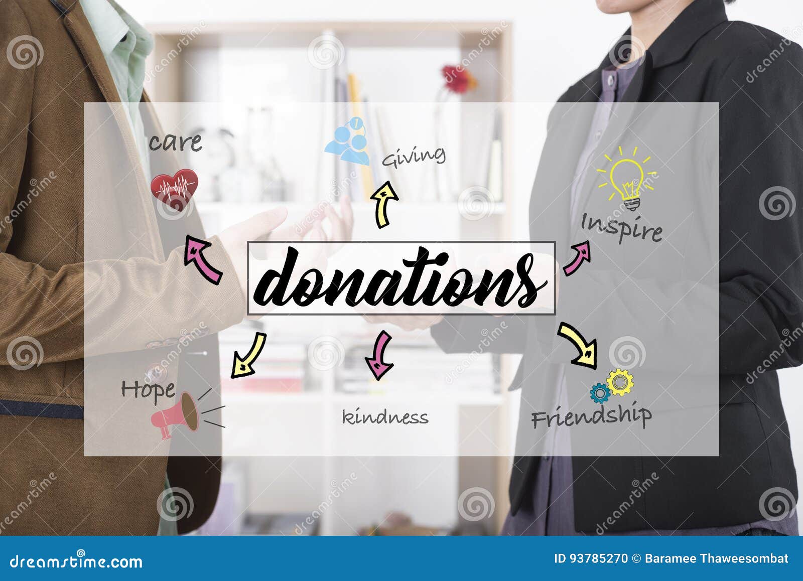 Business Community Team Concept for Charity Donations Help Stock Photo ...